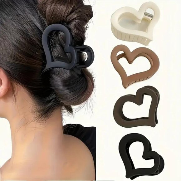 Other | New 4pk Heart Shape Hair Clips | Poshmark